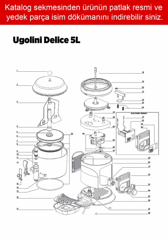 Ugolini Delice 5L - Sıcak Çikolata